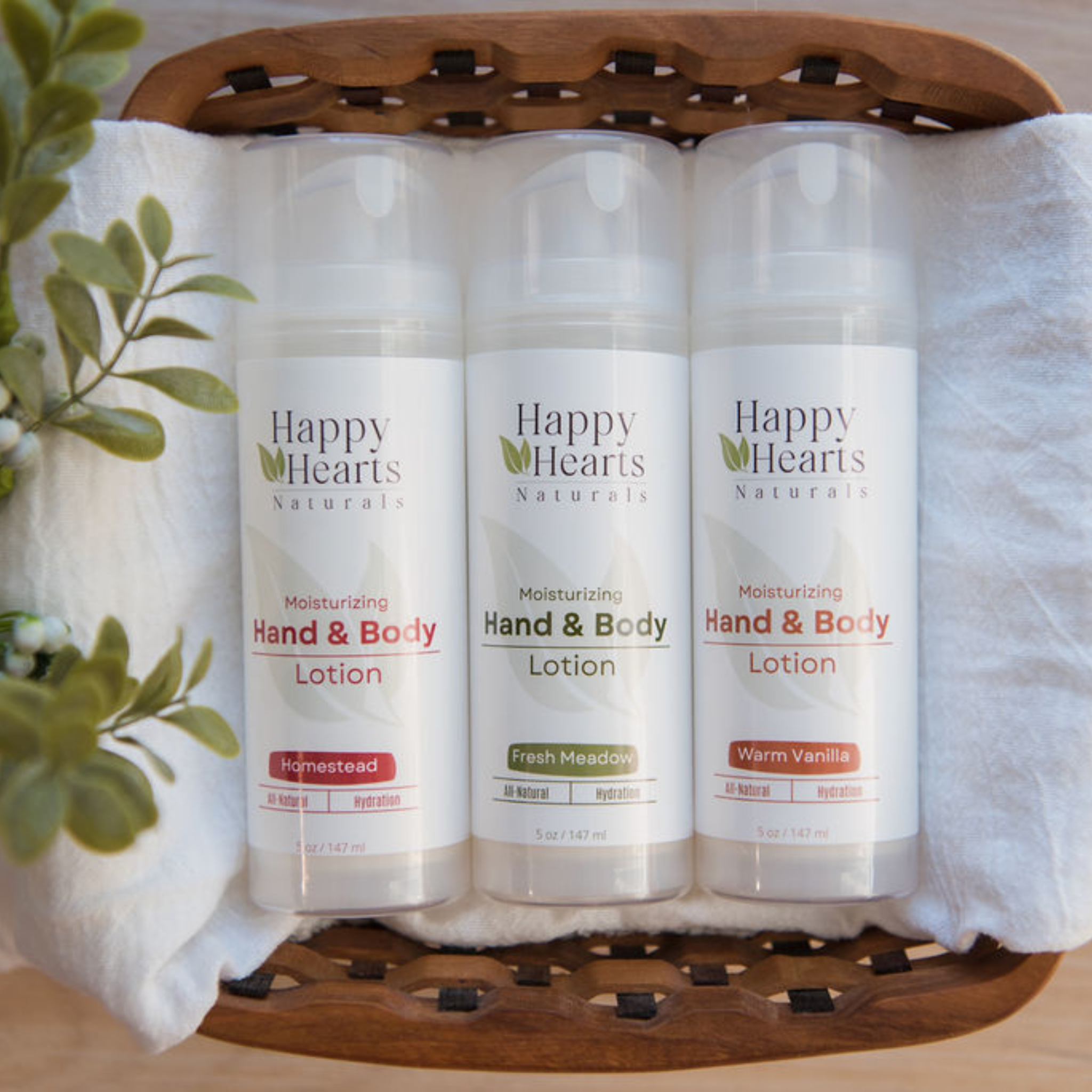 Hand & Body Pump Lotions – Happy Hearts Naturals