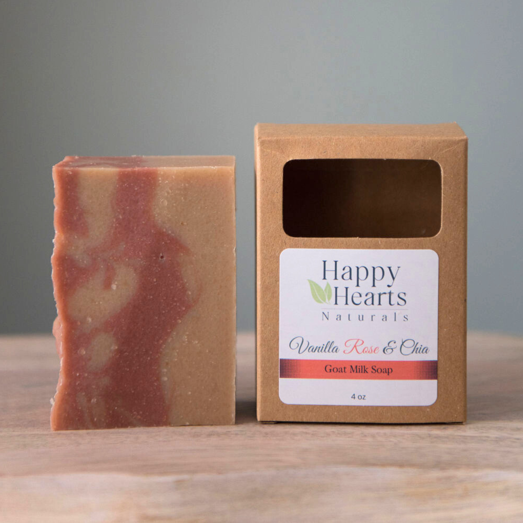 Vanilla Rose & Chia Goat Milk Soap Bar – Happy Hearts Naturals